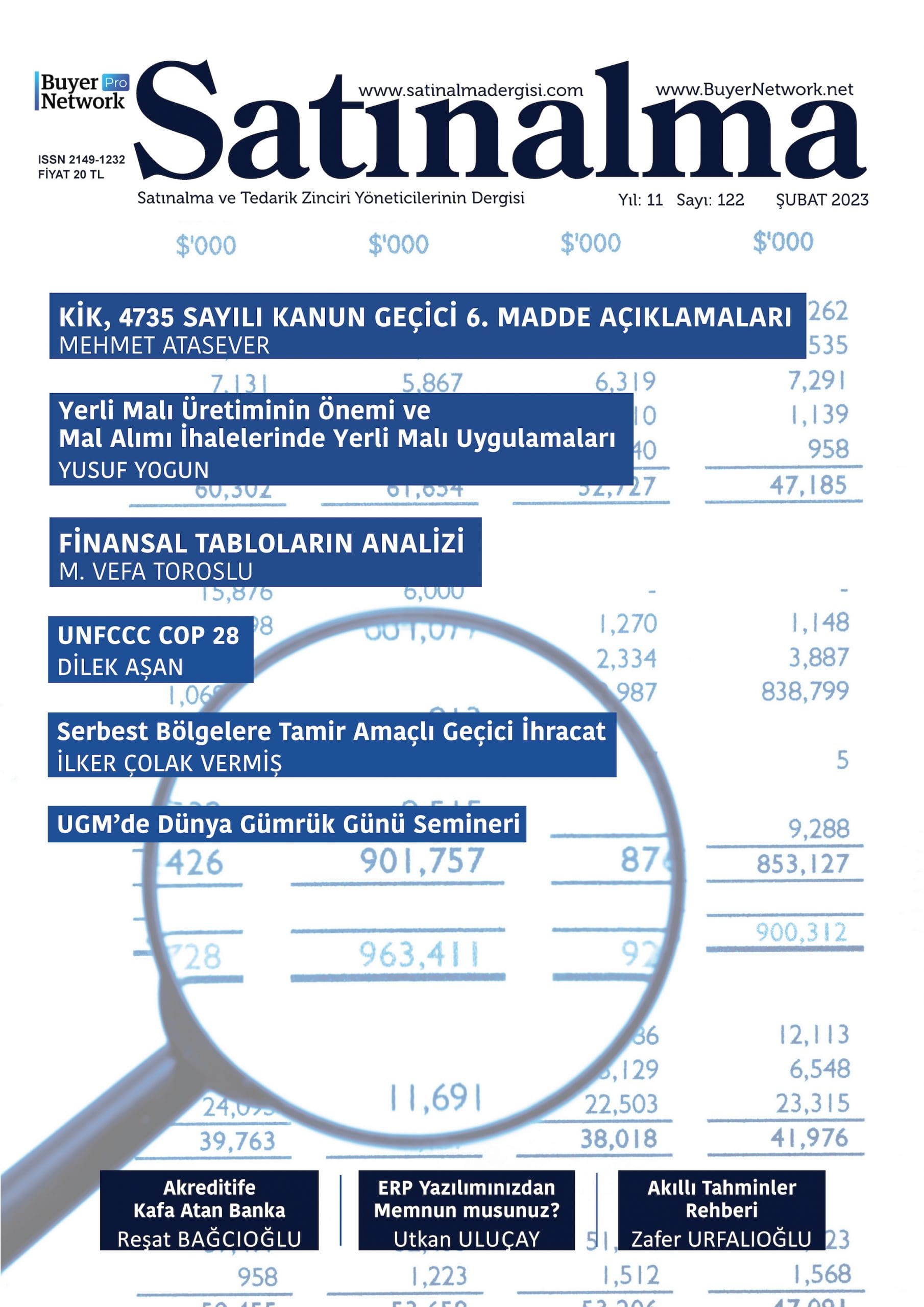 Satınalma Dergisi 2023 Şubat 122.Sayı | Satınalma Dergisi