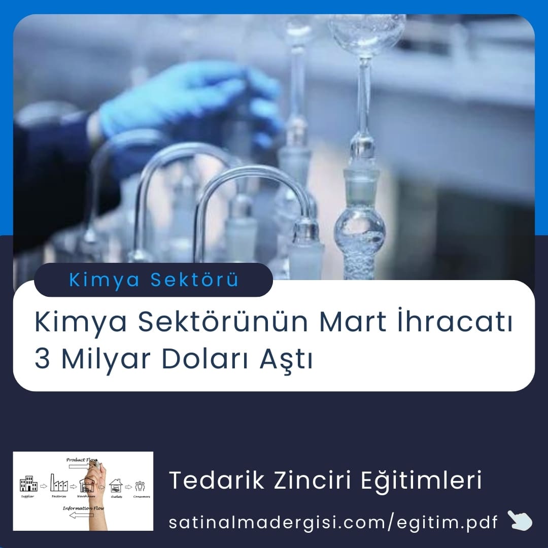 Ki̇mya Sektörünün Mart İhracatı 3 Mi̇lyar Doları Aştı | Satınalma Dergisi