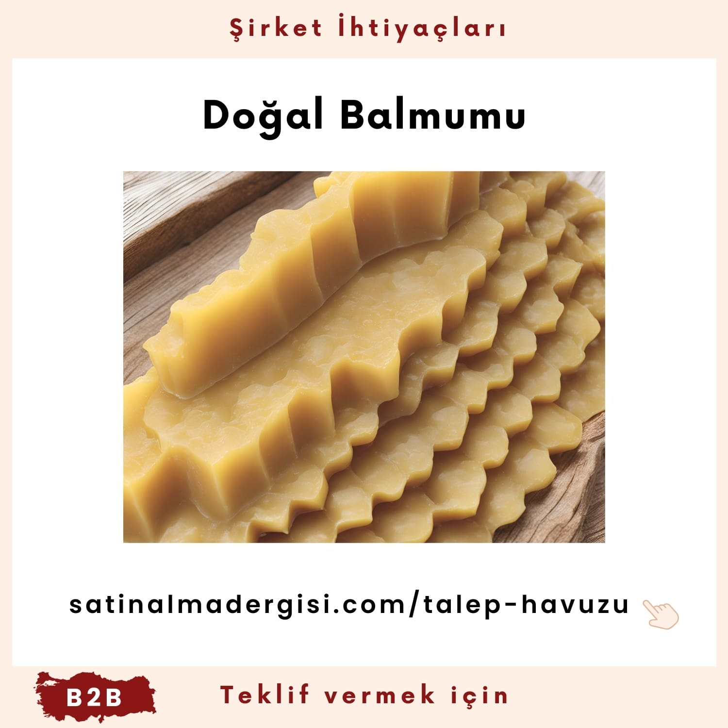 Alım Talebi: Doğal Balmumu | Satınalma Dergisi
